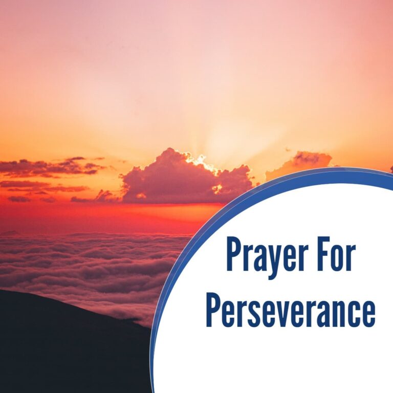 Prayer For Perseverance - ChristiansTT