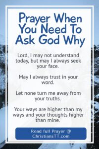 Prayer To Ask God For Peace When You Don't Understand - ChristiansTT
