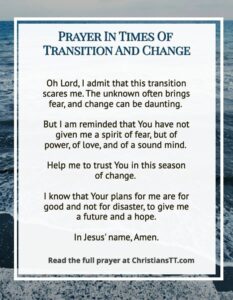 Powerful Morning Prayer In Times Of Transition And Change